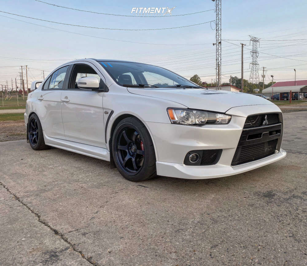 2015 Mitsubishi Lancer Evolution Final Edition with 18x9.5 Gram Lights ...