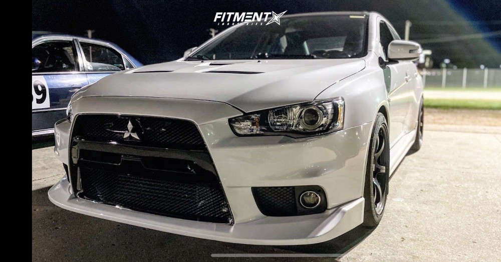 2015 Mitsubishi Lancer Evolution Final Edition with 18x9.5 Gram Lights ...
