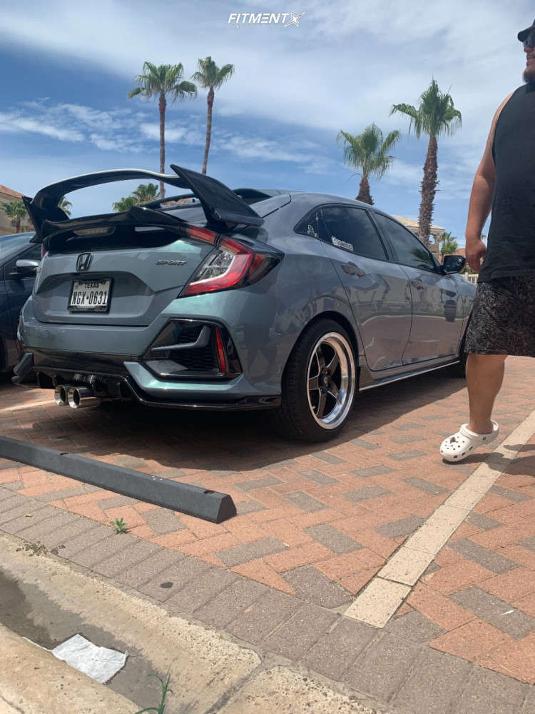 2020 Honda Civic Sport with 18x9 Cosmis Racing Xt-005r and Continental ...