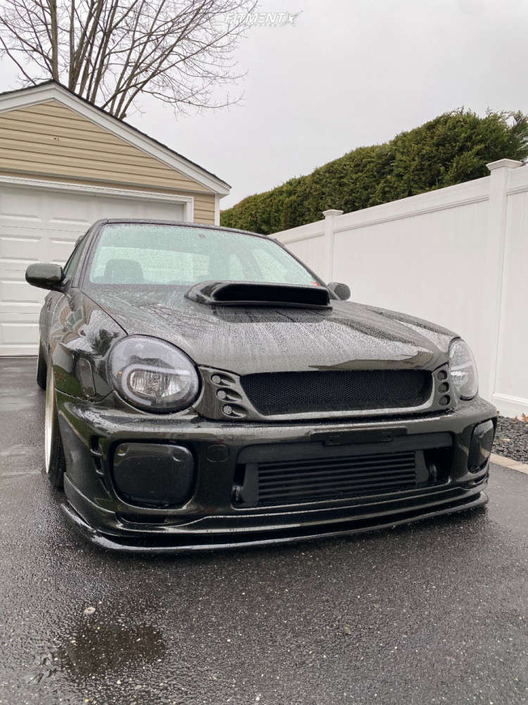 2002 Subaru WRX WRX with 18x9.5 Aodhan Ah03 and Nankang 215x40 on Air ...
