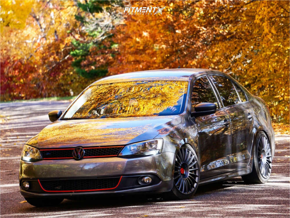 2014 Volkswagen Jetta TDI with 18x8.5 Rotiform Buc and Firestone 225x40 ...