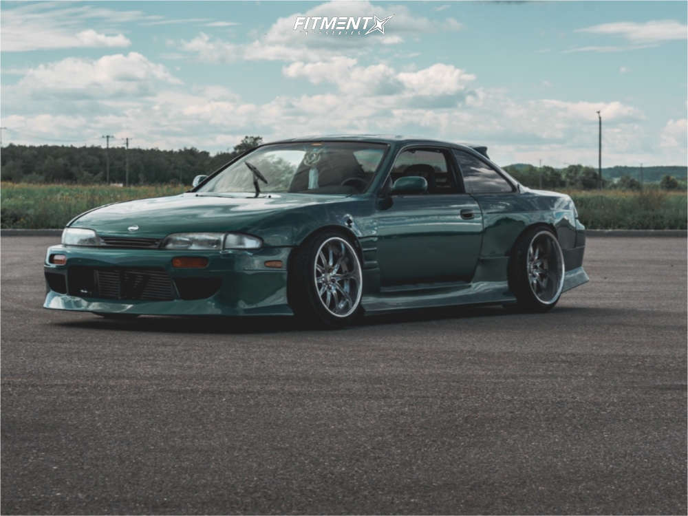 1995 Nissan 240SX Base with 18x10.5 Weds Shoki and Zestino 235x40 on ...