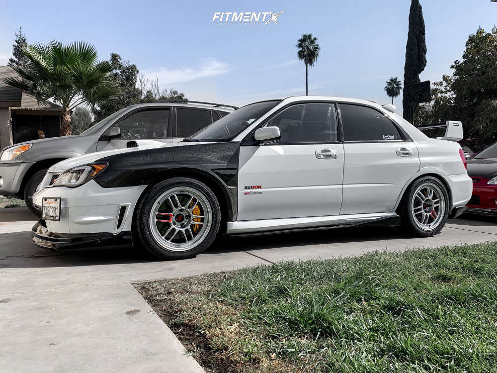 2006 Subaru Impreza WRX STI with 17x8.5 Enkei Rpf1 and Falken 255x40 on ...