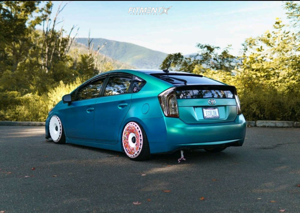 2012 Toyota Prius Three with 19x8.5 Rotiform Buc-m and Nankang 215x35 ...