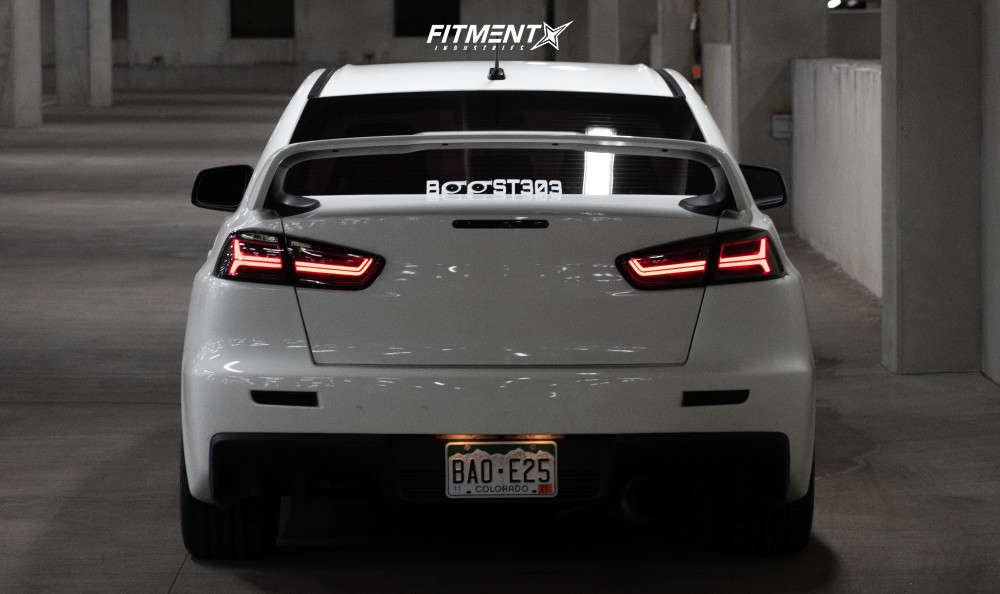 2014 Mitsubishi Lancer Evolution GSR with 18x9.5 Konig Hypergram and ...