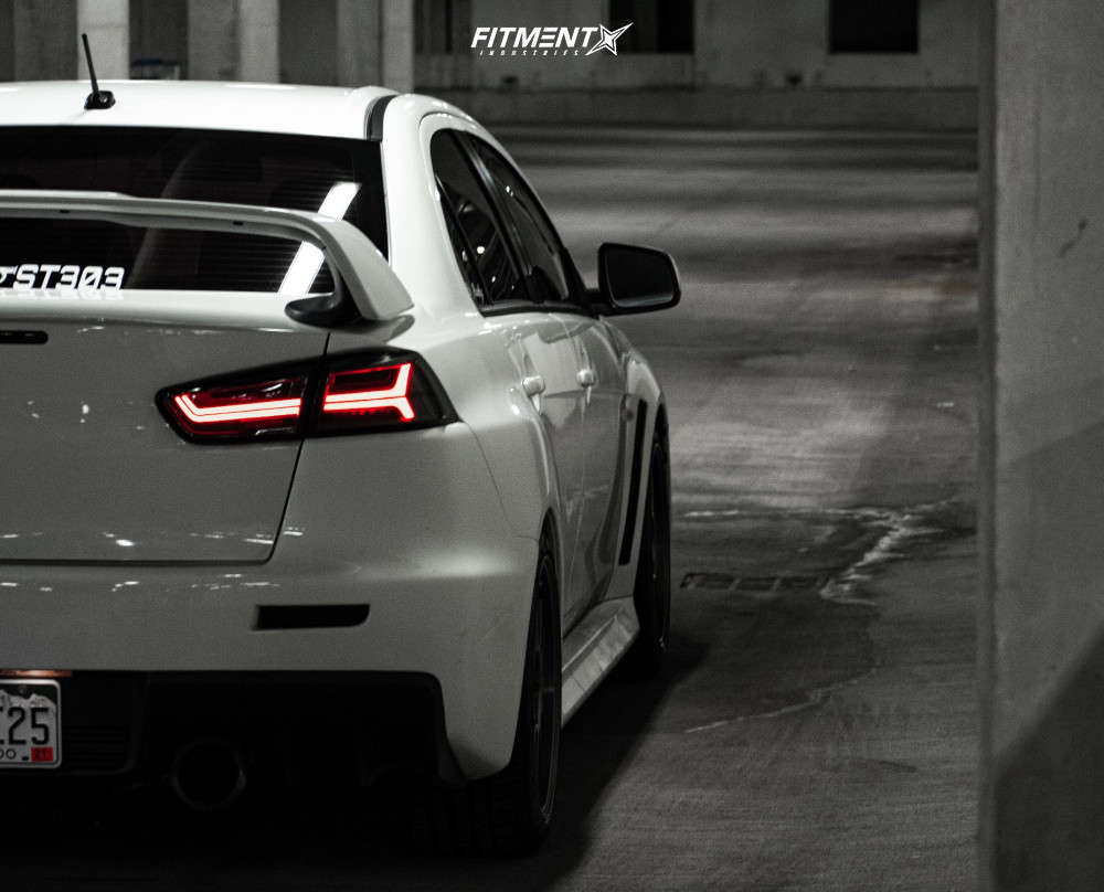 2014 Mitsubishi Lancer Evolution GSR with 18x9.5 Konig Hypergram and ...