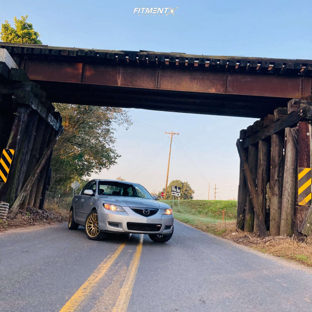2007 Mazda 3 i with 18x8 MSR 045 and Cooper 215x30 on Stock Suspension ...