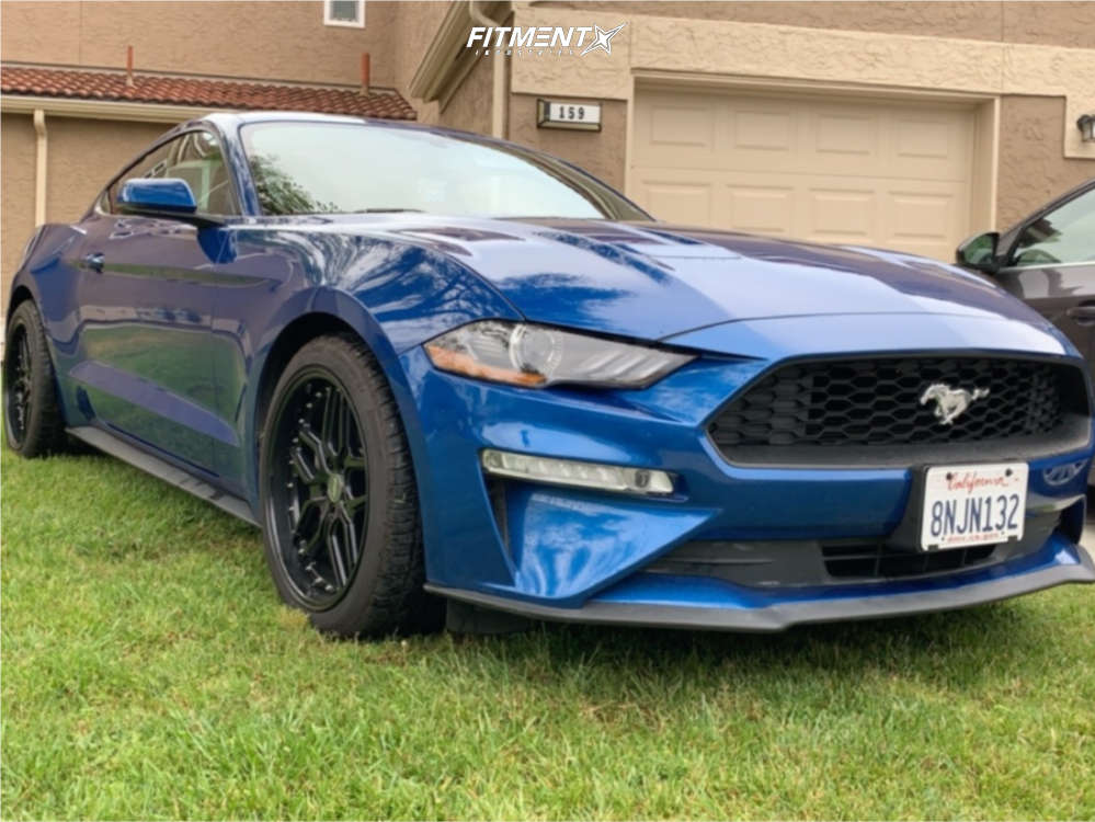 2018 Ford Mustang EcoBoost Premium with 19x9.5 ESR Cs15 and Uniroyal ...