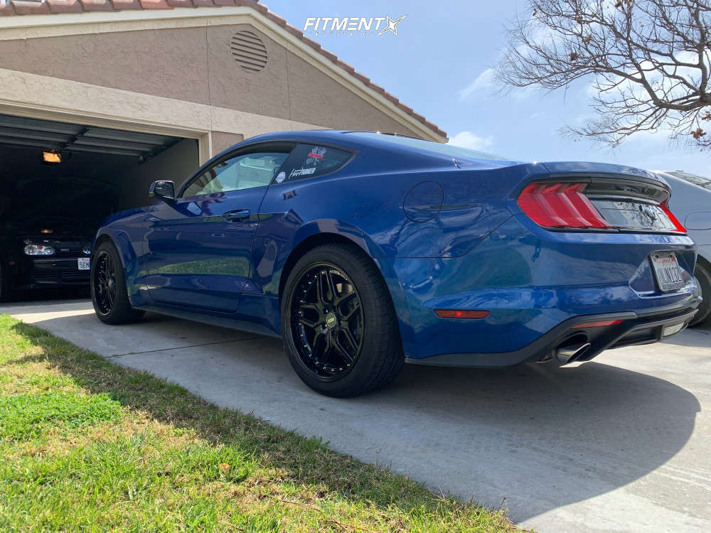 2018 Ford Mustang EcoBoost Premium with 19x9.5 ESR Cs15 and Uniroyal ...