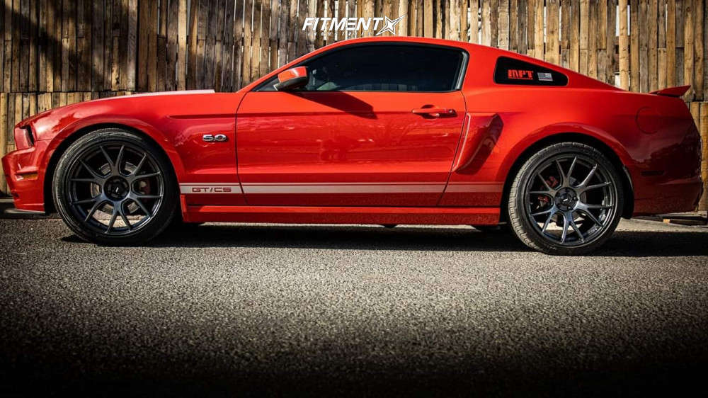 2013 Ford Mustang GT with 20x9.5 Konig Ampliform and BFGoodrich 245x45 ...