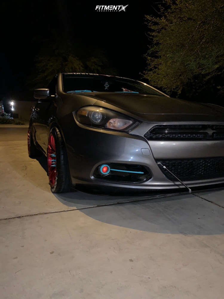 2013 Dodge Dart SXT with 18x9.5 Vors Tr4 and Kumho 255x35 on Stock ...