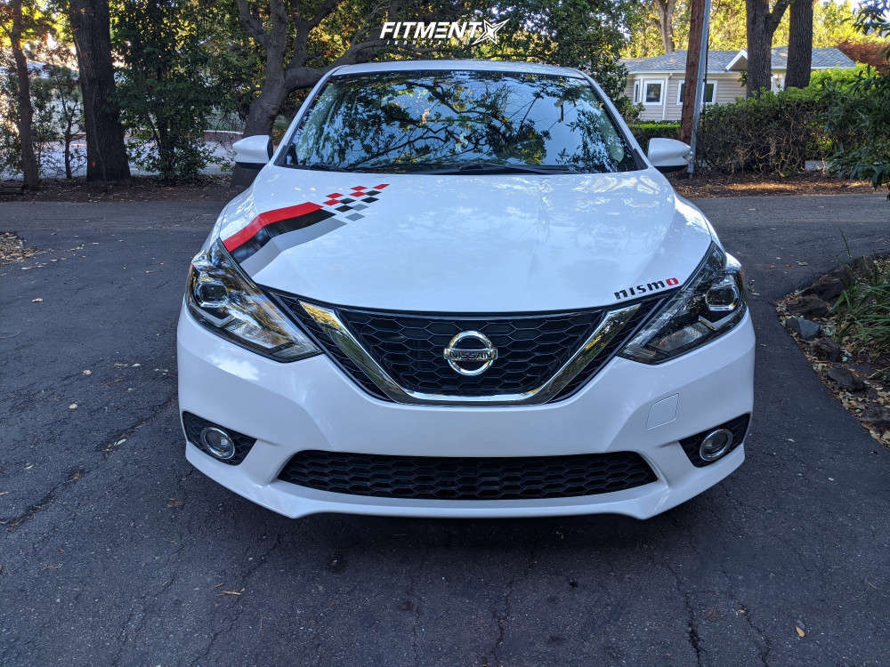 2017 Nissan Sentra SR Turbo with 18x8.5 AVID1 AV20 and Yokohama 225x40 ...