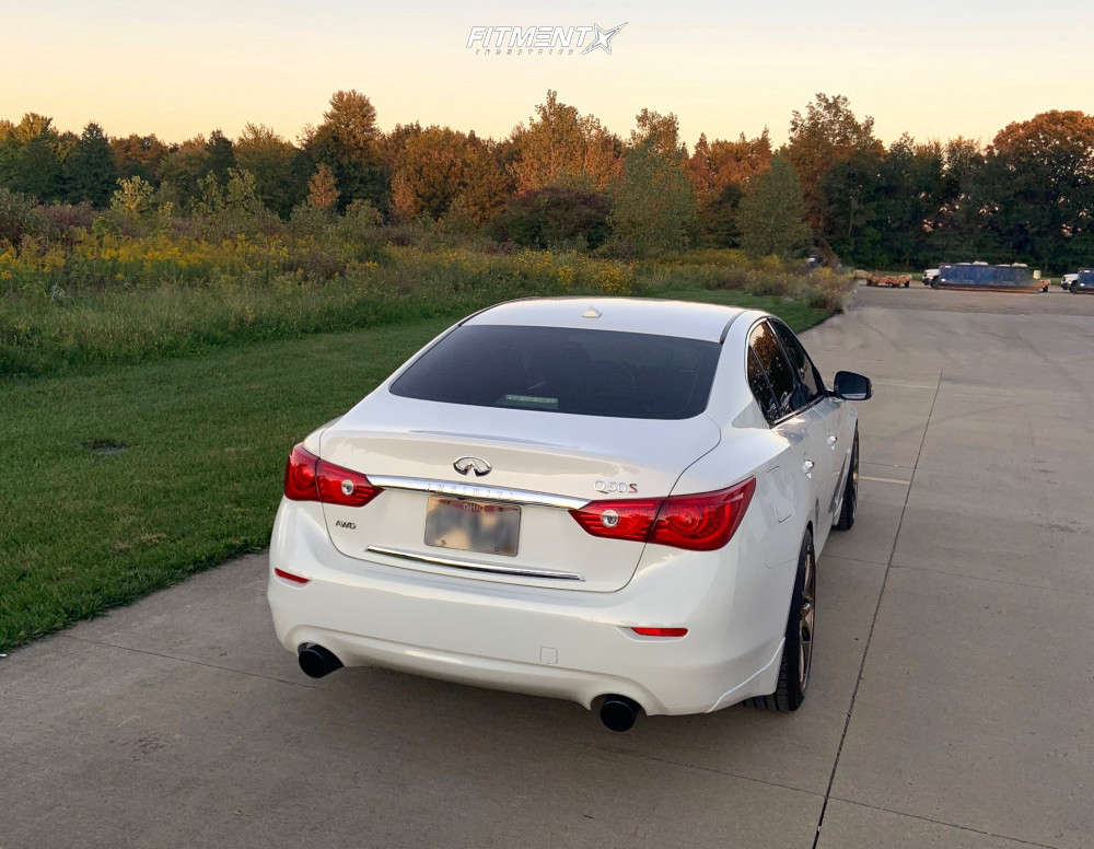 2015 INFINITI Q50 Sport with 19x9.5 Konig Freeform and Michelin 245x40 ...