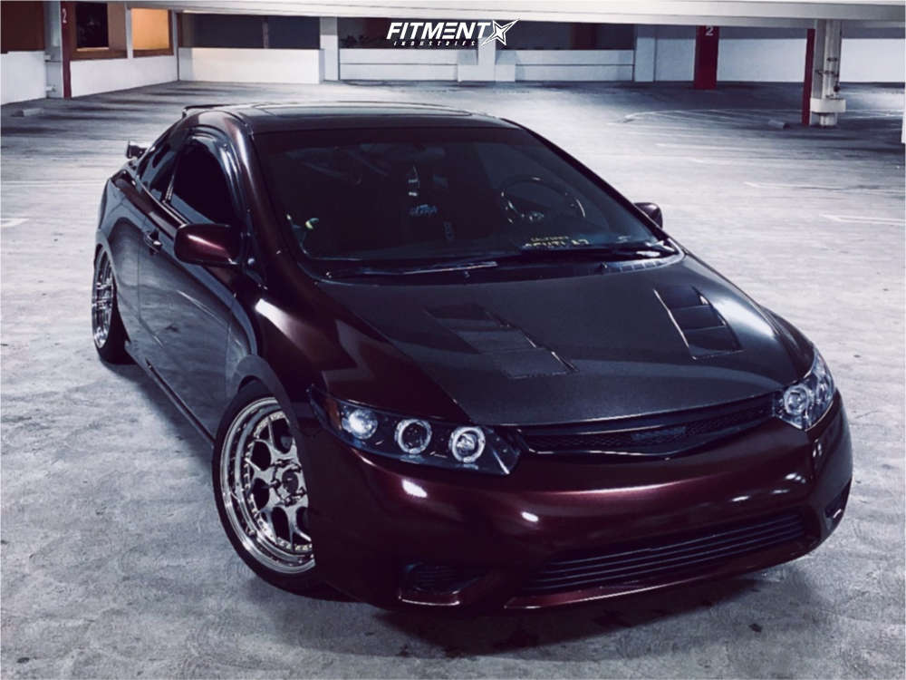 2007 Honda Civic Si with 18x8.5 Aodhan Ds01 and Federal 225x40 on ...