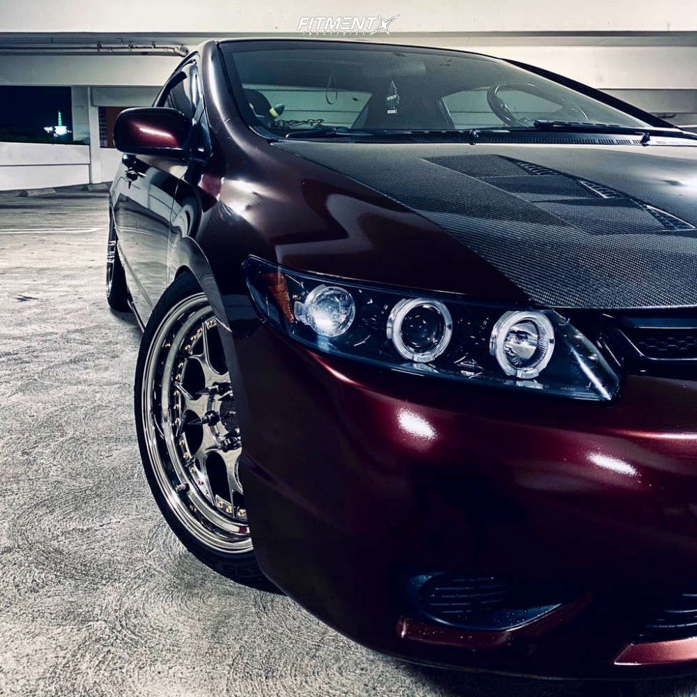 2007 Honda Civic Si with 18x8.5 Aodhan Ds01 and Federal 225x40 on ...