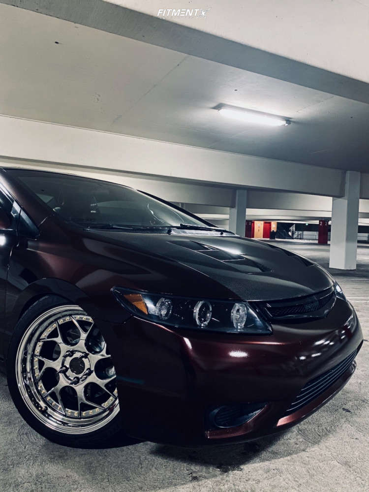 2007 Honda Civic Si with 18x8.5 Aodhan Ds01 and Federal 225x40 on ...