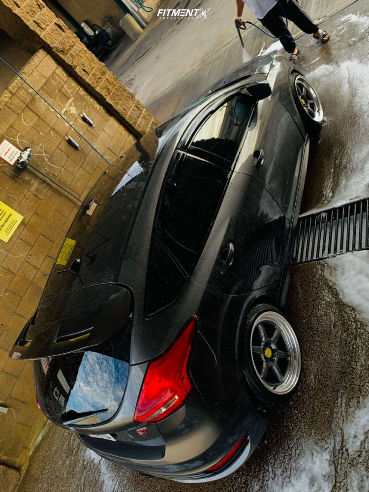 2016 Ford Focus ST with 18x9.5 Kansei Roku and Federal 215x40 on Air ...