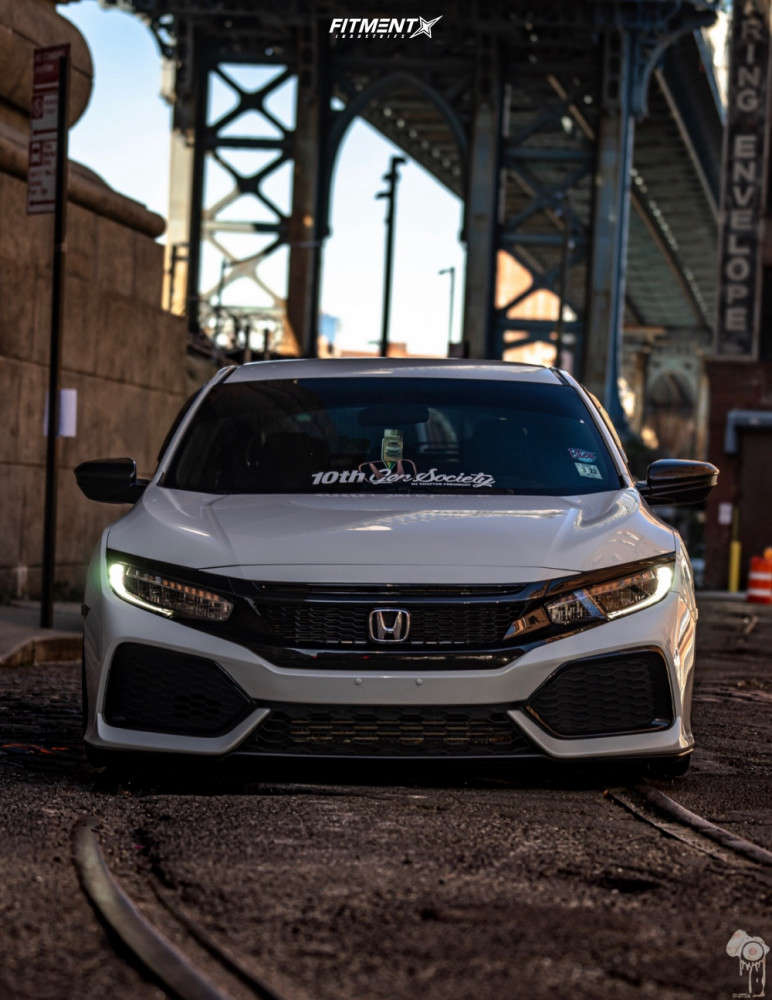 2017 Honda Civic LX with 18x8.5 BC Forged Hcs04 and Continental 235x40 ...
