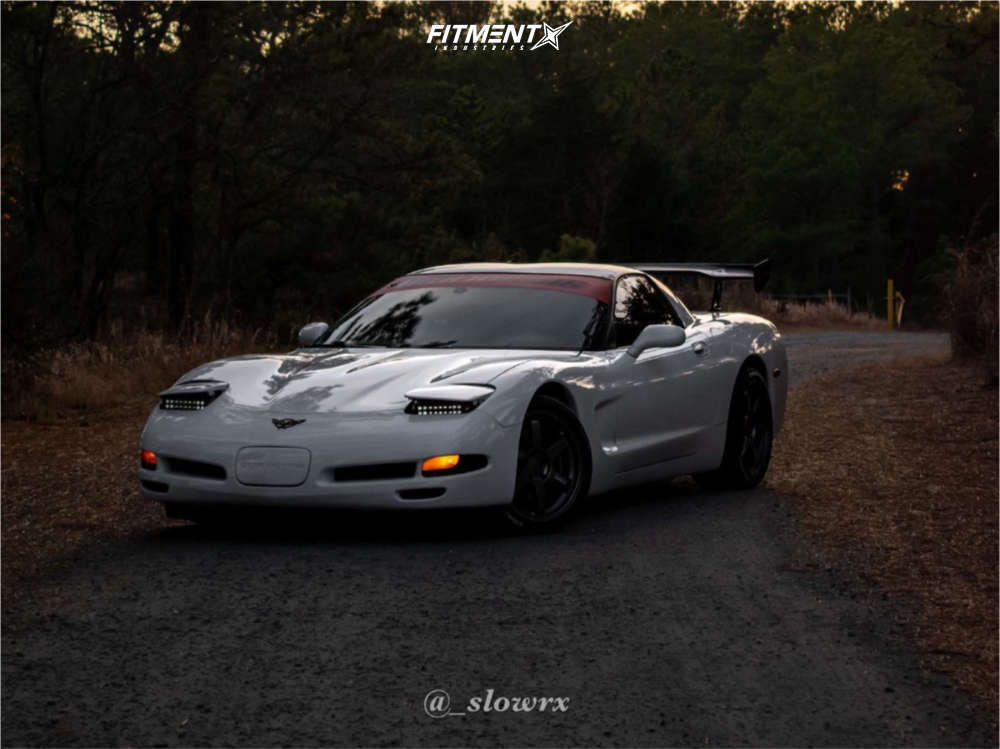 1999 Chevrolet Corvette Base with 18x9.5 Volk Te37 and Continental ...