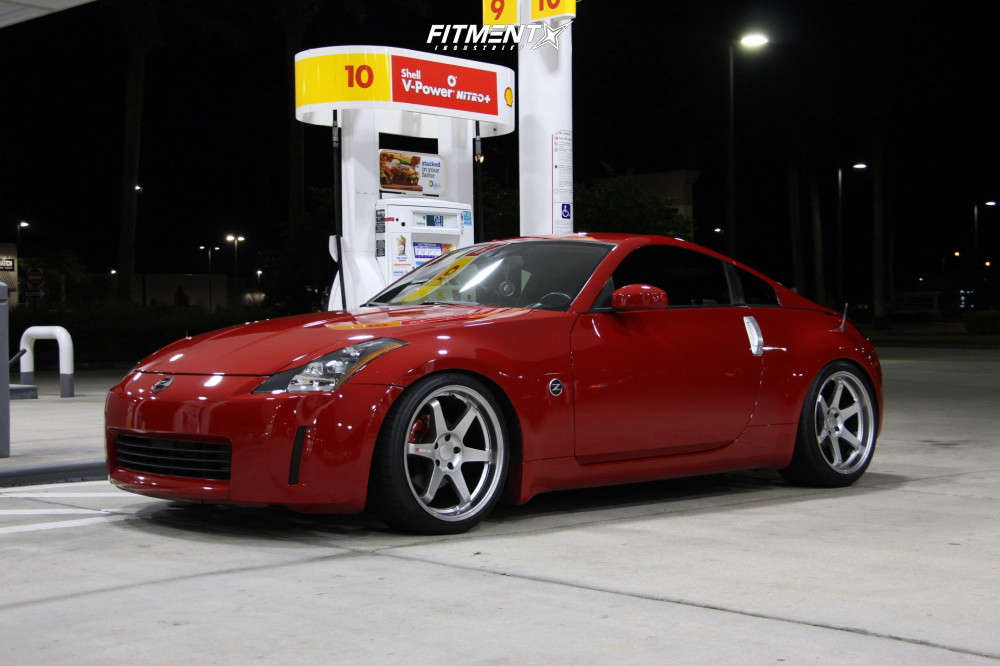 2004 Nissan 350Z Touring with 19x9.5 ESR Sr07 and Nitto 245x35 on Stock ...