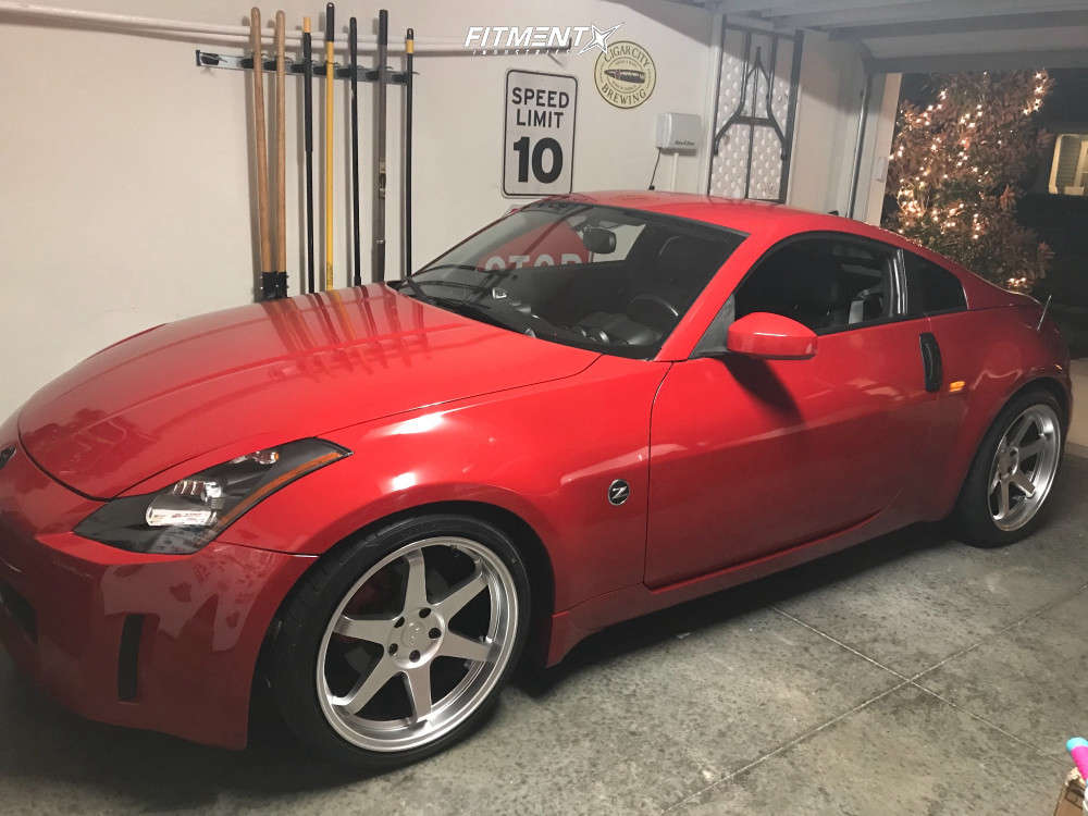 2004 Nissan 350Z Touring with 19x9.5 ESR Sr07 and Nitto 245x35 on Stock ...