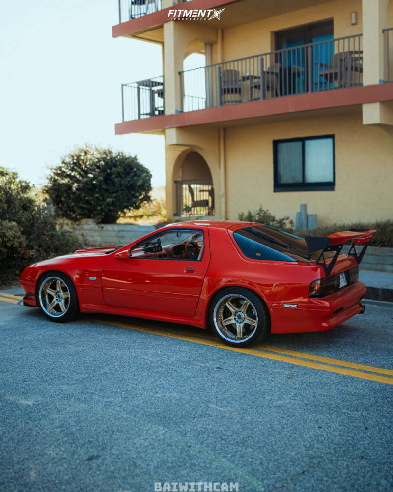 1990 Mazda RX-7 GXL with 18x10 Volk Gt-c and Bridgestone 245x40 on ...