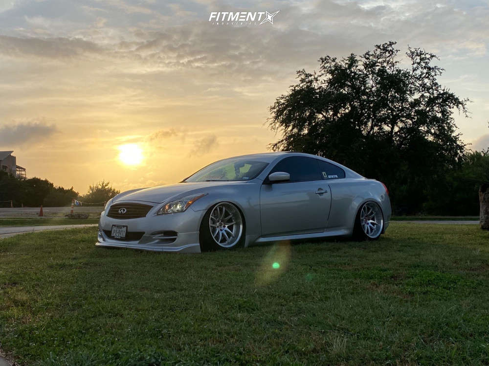 2008 INFINITI G37 Sport with 19x11 Aodhan Ds02 and Achilles 255x35 on ...