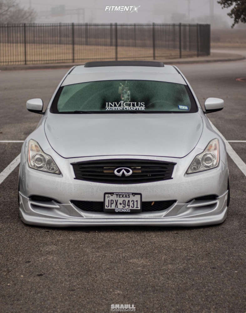 2008 INFINITI G37 Sport with 19x11 Aodhan Ds02 and Achilles 255x35 on ...