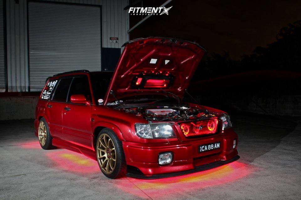 2001 Subaru Forester S with 18x9 Rota Et35 G-Force and Federal 235x40 ...