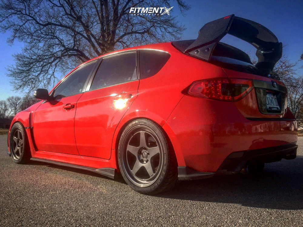 2008 Subaru WRX STI Base with 18x9 Kansei Knp and Federal 255x35 on ...