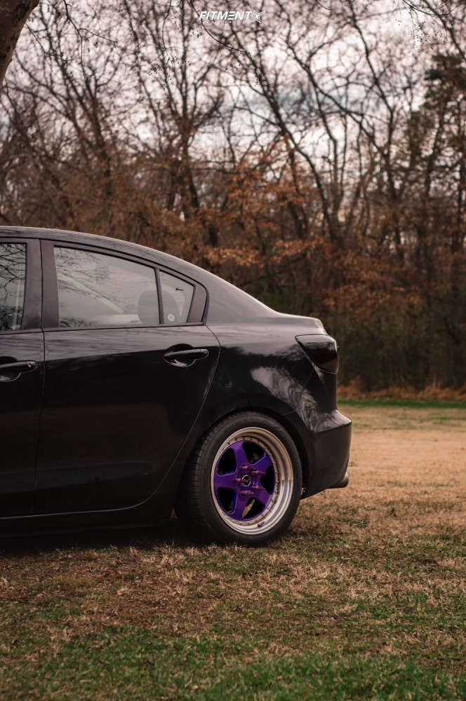 2010 Mazda 3 i with 17x8 JNC Jnc010 and Goodyear 225x45 on Coilovers ...