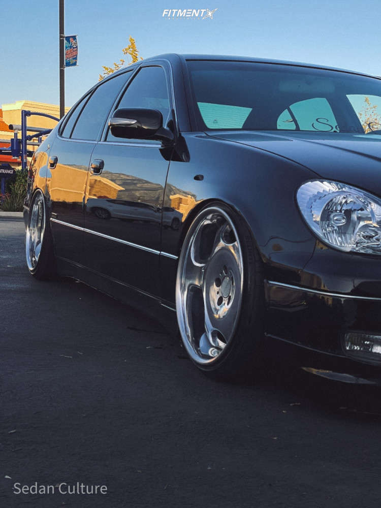 2001 Lexus GS300 Base with 19x9.5 AME Shallen Lx and Delinte 215x35 on ...