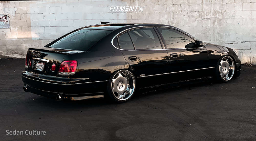 2001 Lexus GS300 Base with 19x9.5 AME Shallen Lx and Delinte 215x35 on ...