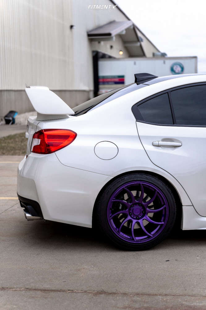 2017 Subaru WRX STI Base with 18x9.5 Anovia Night and Nitto 245x40 on ...