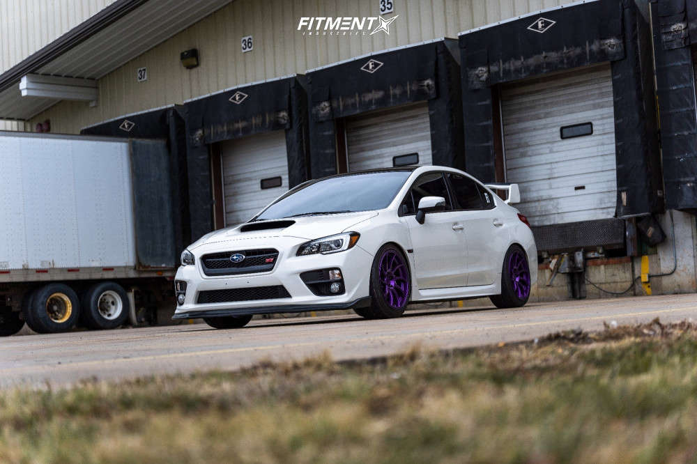 2017 Subaru WRX STI Base with 18x9.5 Anovia Night and Nitto 245x40 on ...