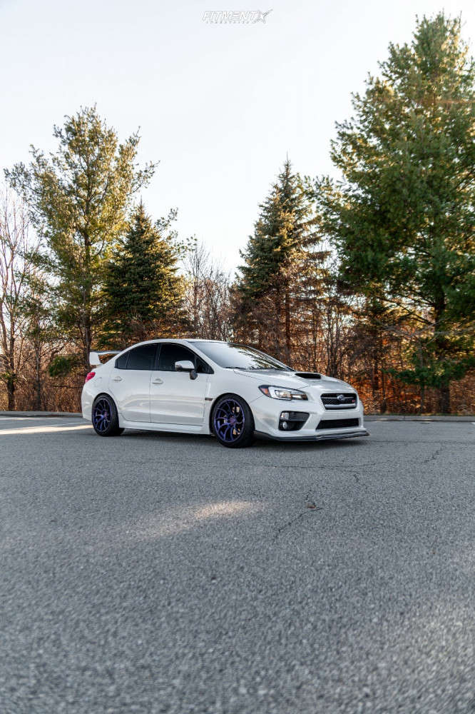 2017 Subaru WRX STI Base with 18x9.5 Anovia Night and Nitto 245x40 on ...