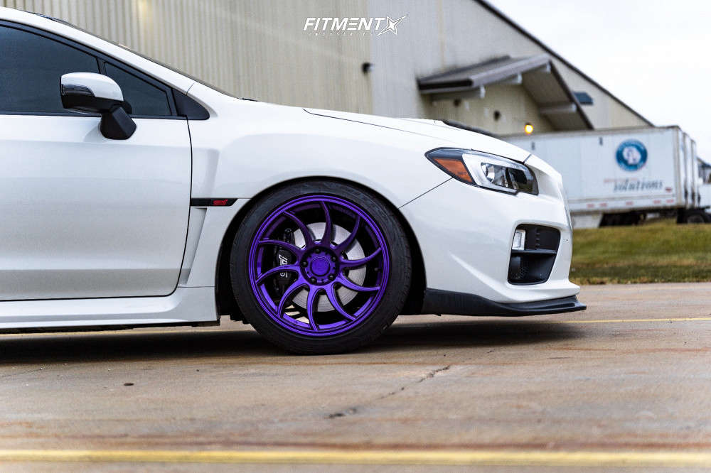 2017 Subaru WRX STI Base with 18x9.5 Anovia Night and Nitto 245x40 on ...