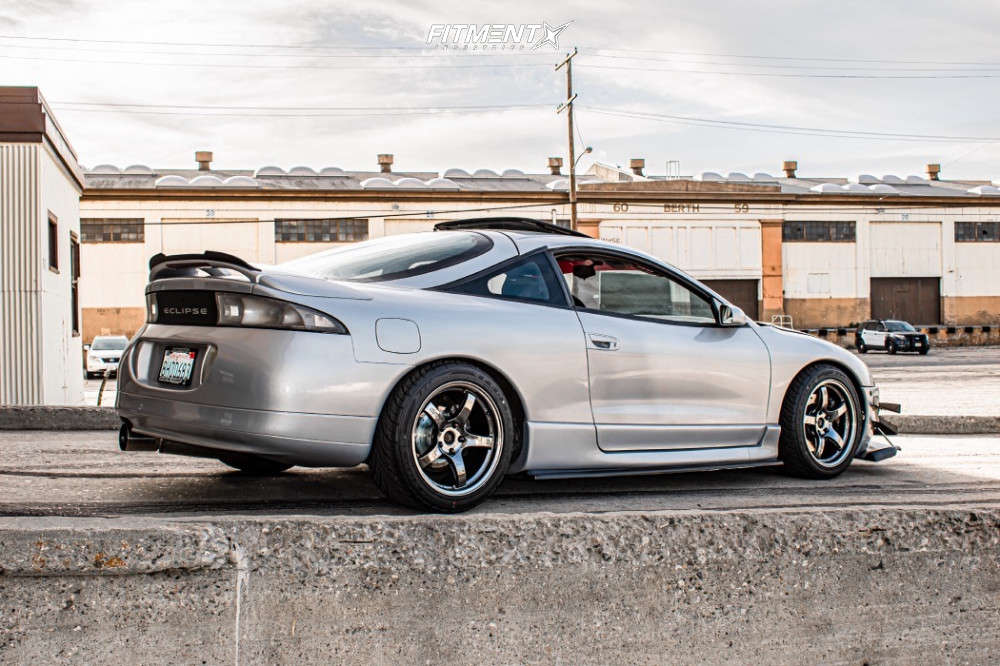 1996 Mitsubishi Eclipse GSX with 17x9 Volk 57cr and Federal 255x40 on ...