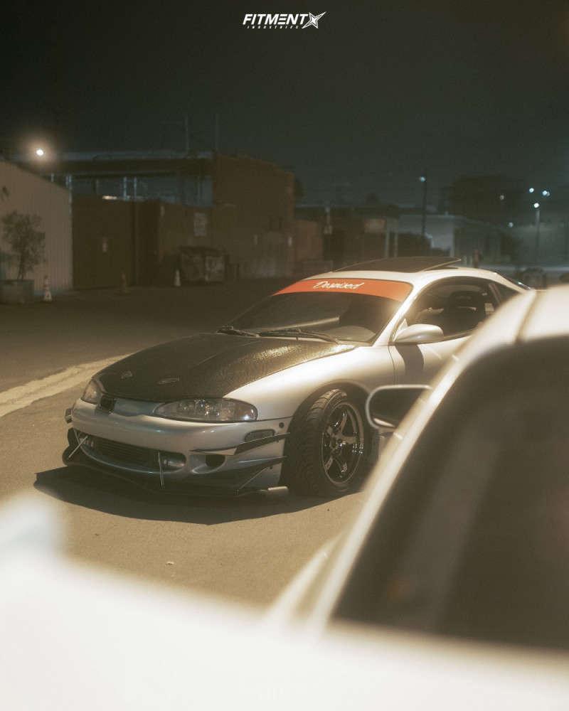 1996 Mitsubishi Eclipse GSX with 17x9 Volk 57cr and Federal 255x40 on ...