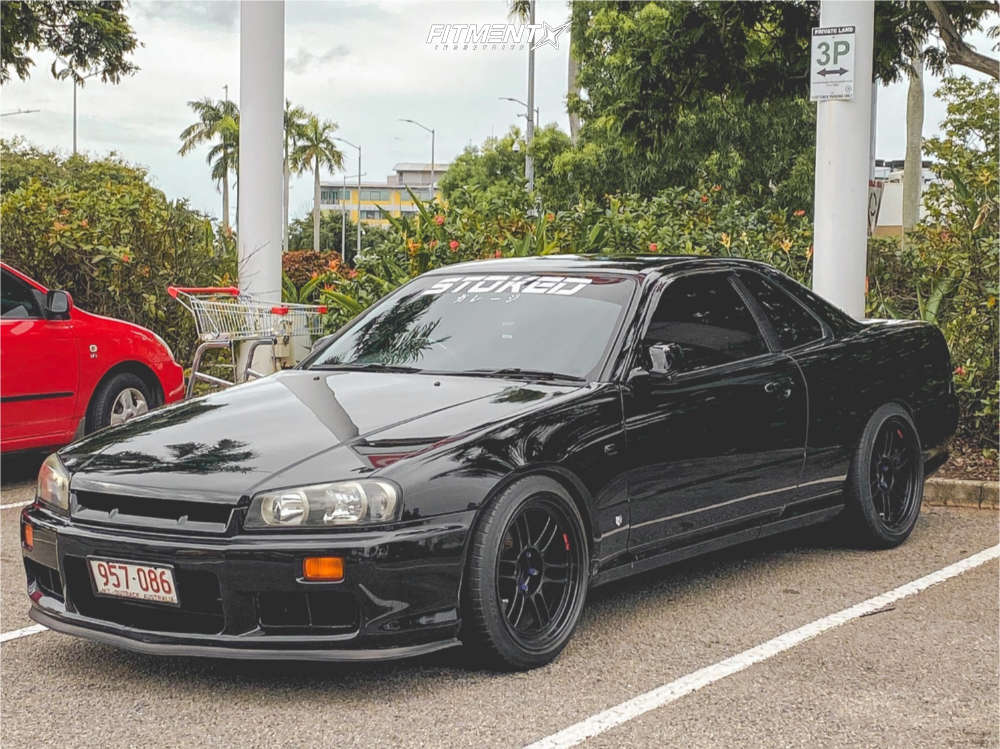 1998 Nissan Skyline R34 Base with 18x9.5 Enkei Rpf1 and Goodyear 245x40 ...