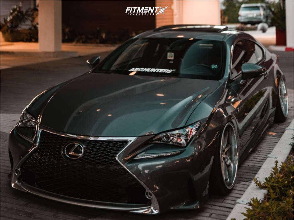 2015 Lexus RC350 F Sport with 19x9.5 Weds Vishunu and Delinte 225x35 on ...