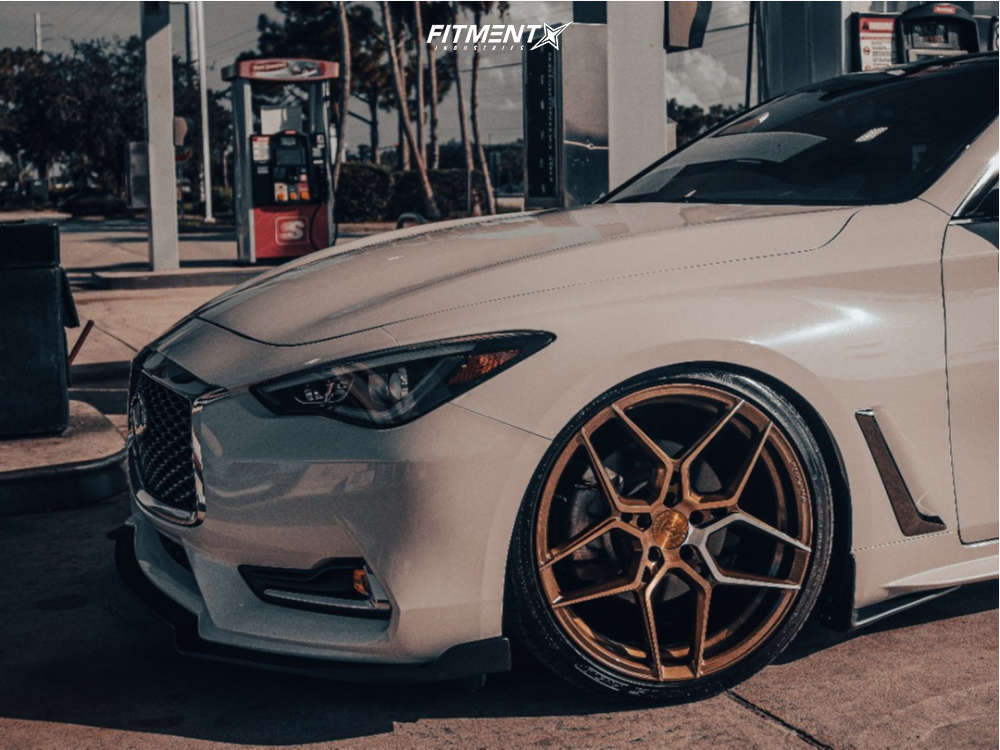 2018 INFINITI Q60 Luxe with 20x9 Rohana Rfx11 and Falken 245x35 on ...