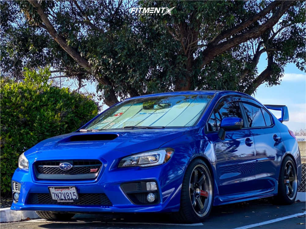 2016 Subaru WRX STI Limited with 18x9.5 Volk Te37sl and Michelin 255x35 ...
