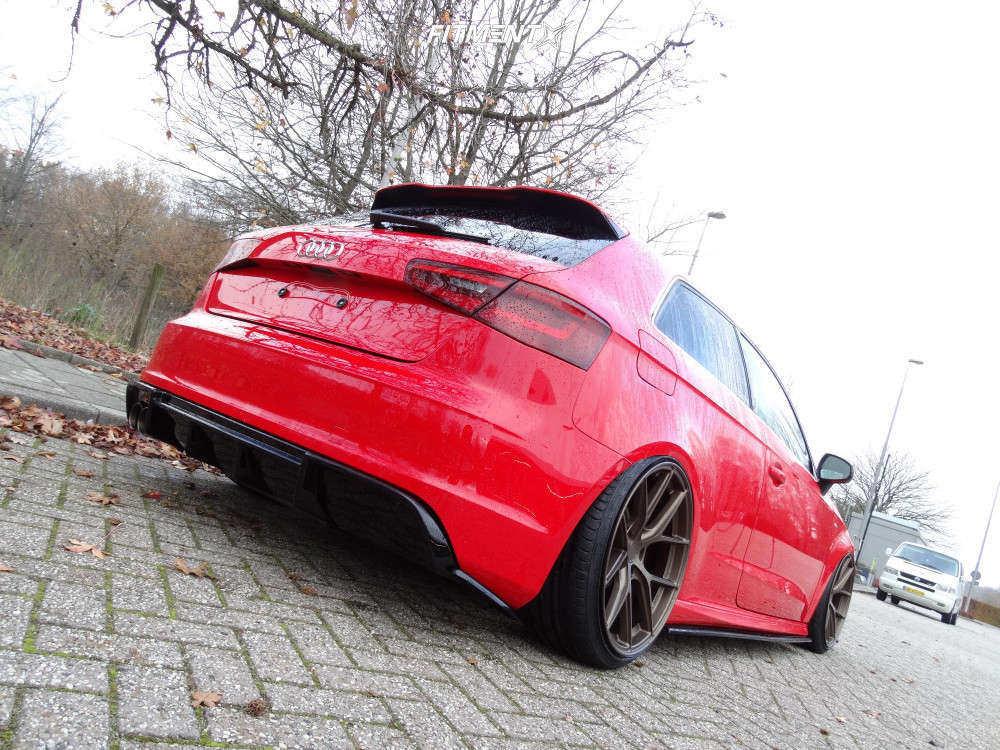 2013 Audi A3 Base with 19x9.5 JR SL01 and Nankang 215x35 on Air ...