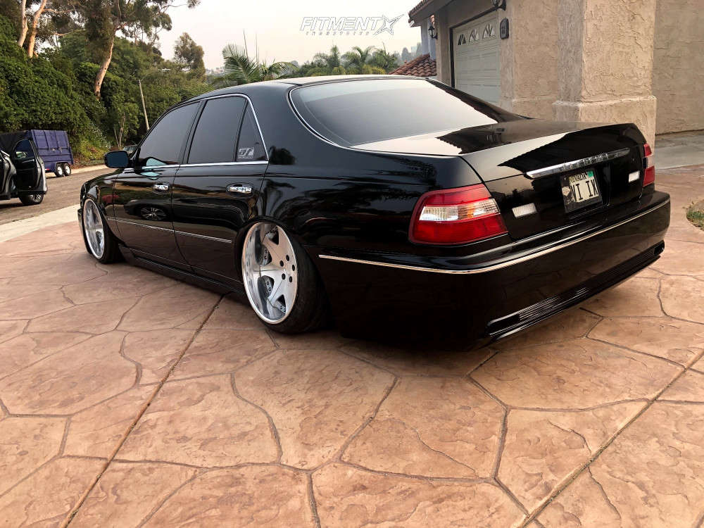 1999 INFINITI Q45 T with 19x10 Leon Hardiritt Waffe and Michelin 235x35 on Air Suspension ...