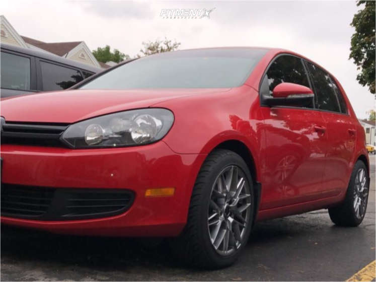 2010 Volkswagen Golf Base with 17x8 Platinum Retribution and Federal ...