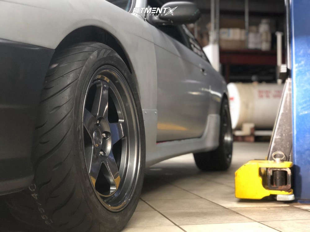 1996 Nissan 240SX SE with 17x9 Kansei Knp and Federal 255x40 on ...