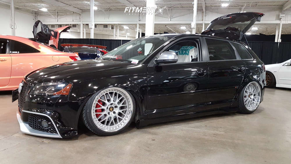 2010 Audi A3 Base with 19x9.5 Work Vs Xx and Nankang 225x40 on Air ...