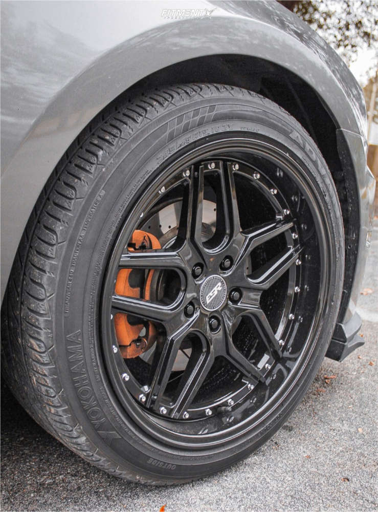 2014 Ford Mustang Base with 19x9.5 ESR Cs15 and Yokohama 245x45 on ...