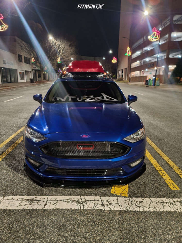 2017 Ford Fusion S with 19x8.5 SevenK Circa and Toyo Tires 225x40 on ...